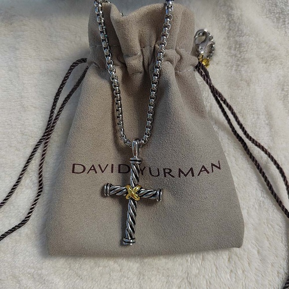 David Yurman | Accessories | David Yurman Cable Cross Necklace In ...